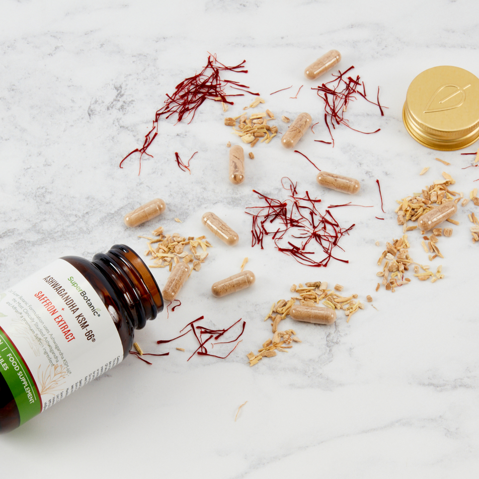 Improved Mood & Sleep - Ashwagandha KSM-66® + Saffron Extract® – SuperBotanic