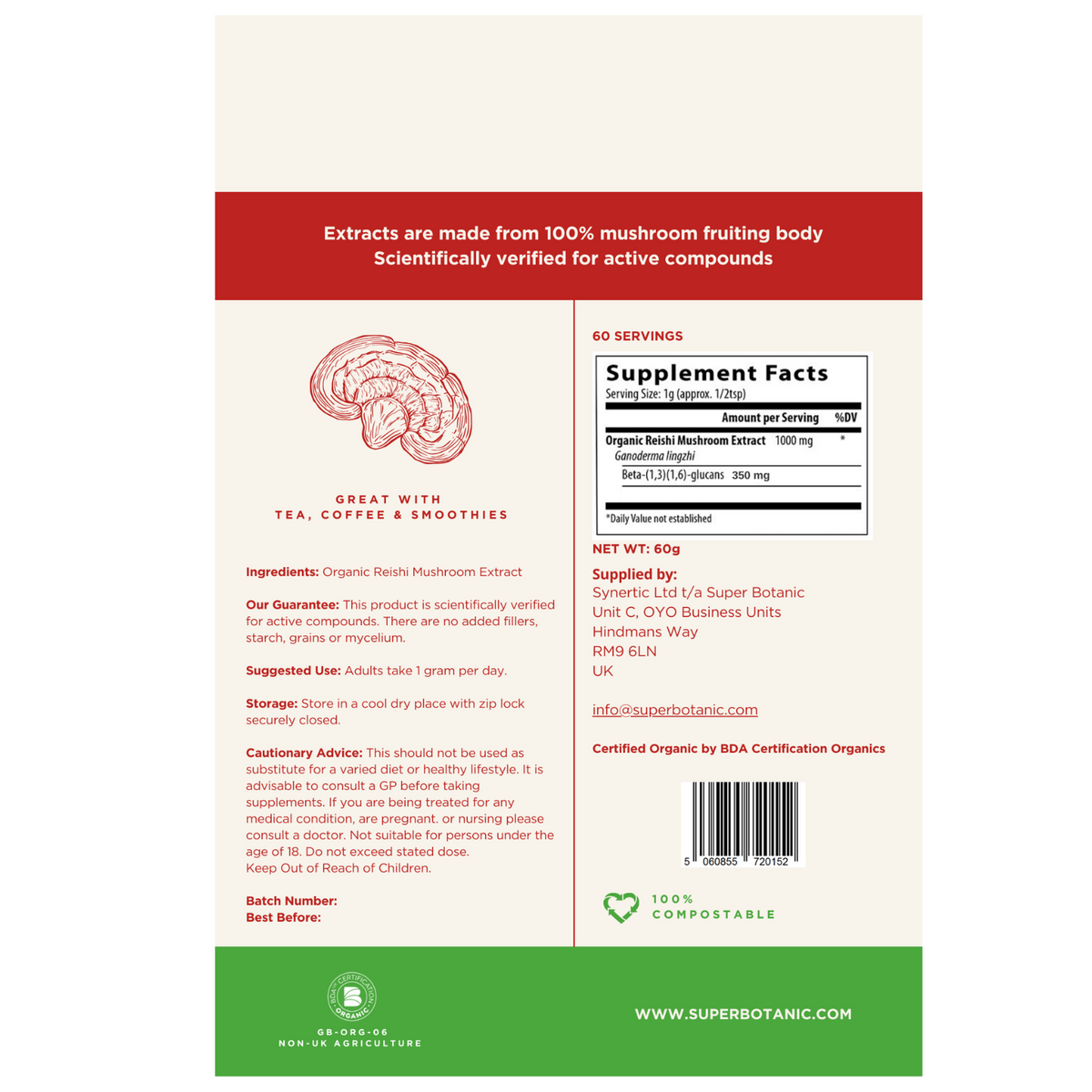 Vitality & Longevity - Reishi – SuperBotanic