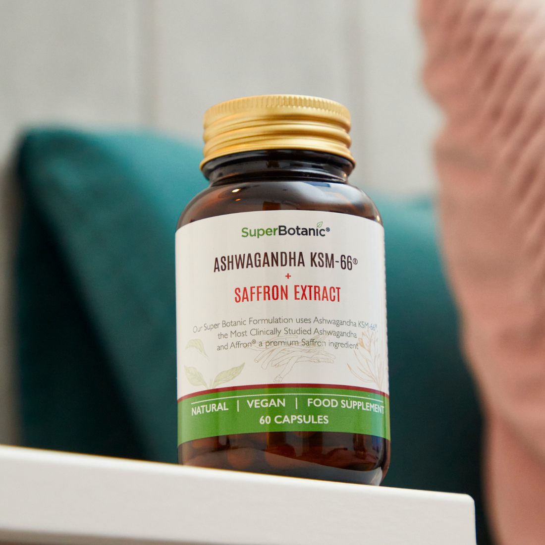Improved Mood & Sleep - Ashwagandha KSM-66® + Saffron Extract® – SuperBotanic